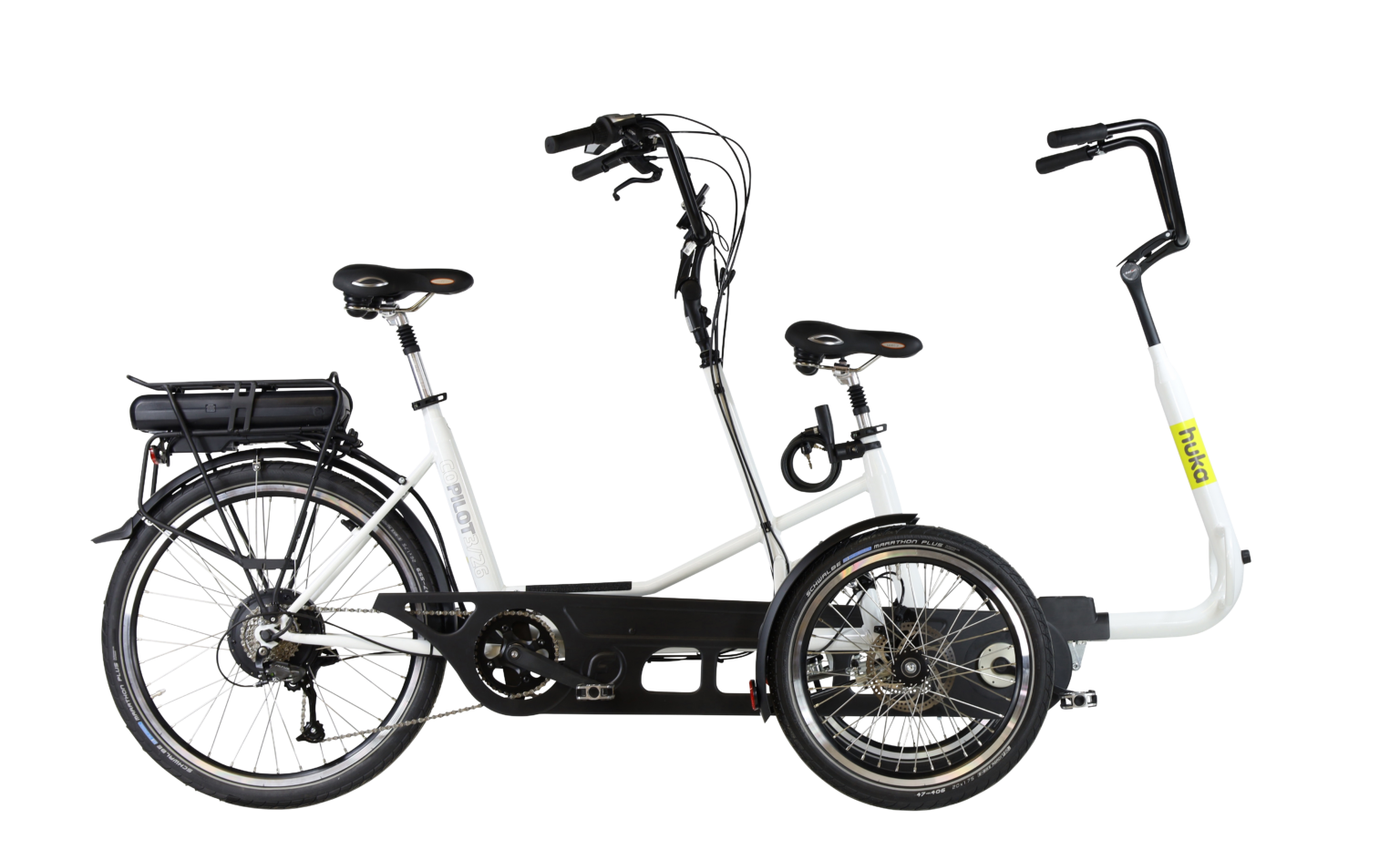 De tandem Copilot 3 | Dé tandem fiets met 2 wielen voor | Huka